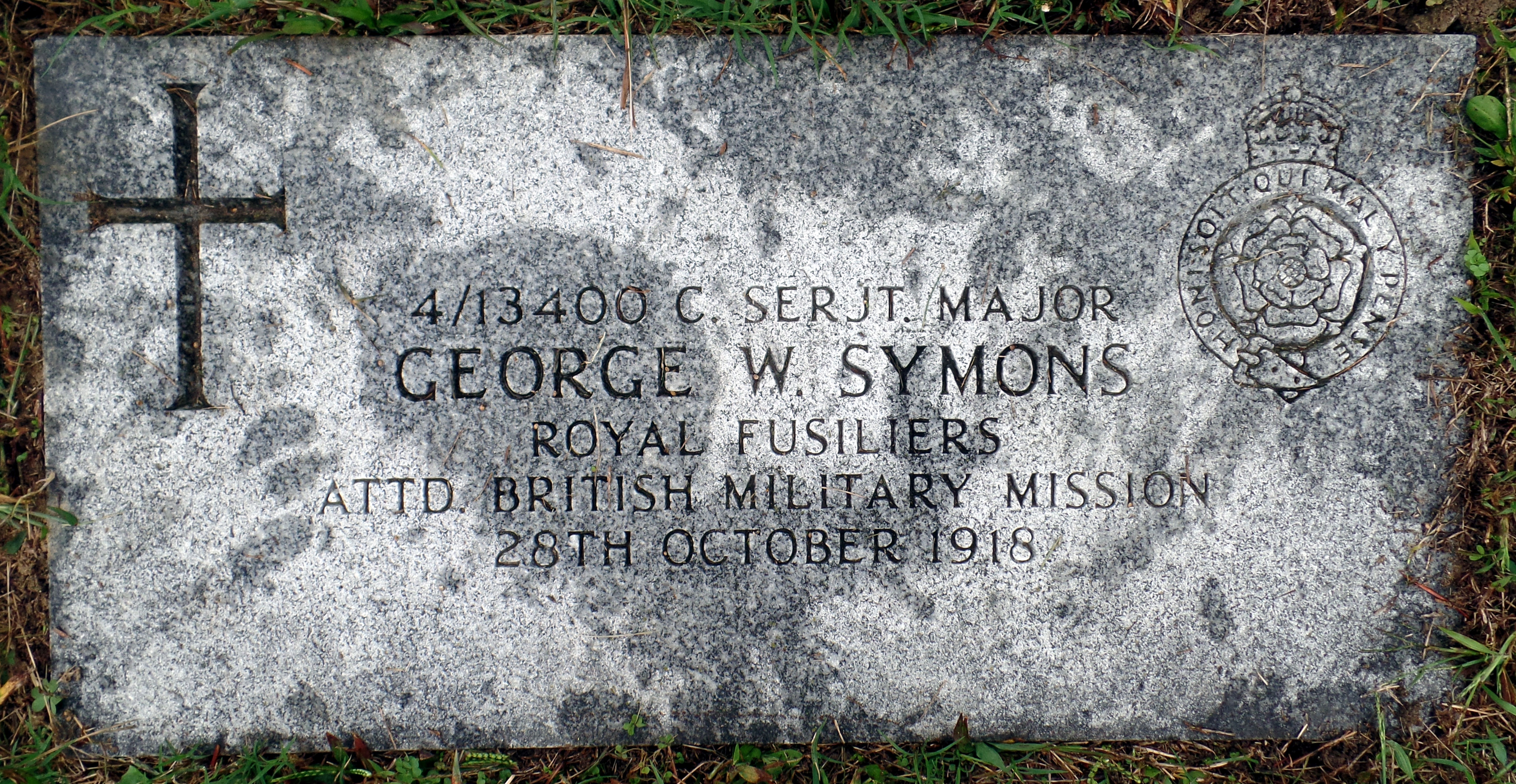 Company Sergeant Major George Mayer Symons | Sacrifice